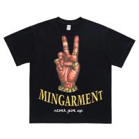 China Mingarment Low Moq Digital Printed 300gsm Men Cotton T-Shirt Manufacturer Custom Oversized Casual High Quality T Shirt for Men for sale
