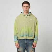 China Custom Men's 100% Cotton Heavyweight Hoodie High Quality Soft Acid Washed Sun Faded Zip up Oversized Baggy Vintage Streetwear for sale