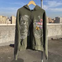 China Mingarment Designer Streetwear Distressed Zip up Outer Suture Sudaderas Hombre Custom Printed Embroidered Baggy Hoodie for Men for sale
