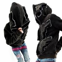 China OEM/ODM Custom logo Streetwear Heavyweight Cotton Full Face Zip Hoodie 3D  Full Zip up Hoodie for Men for sale