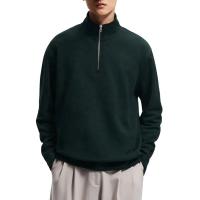 China High Quality Men Streetwear Golf Half Zip up Hoodies Solid Color Loose Fit 300 350 Gsm Gym Men Sweatshirt Hoodies Customizables for sale
