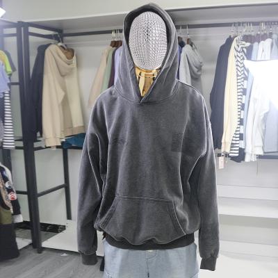 China Custom Hoodies Men's 100% Cotton Heavy Weight Luxury Quality Puff Printing Oversized Street Wear Pullover Hoodies for Men India for sale