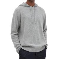 China Custom Logo Branded Drawstring Hoody Sweater Pullover Premium Wool Cashmere Hoodies Without Pockets Men Fleece Fabric Printed for sale
