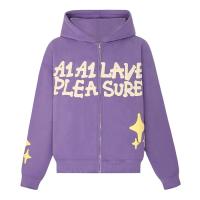China Oem Custom High Quality Wholesale 100% Cotton Hoodie Street Wear Puff Printing Zip up Men Design Plus Size Unisex Hoodies for sale
