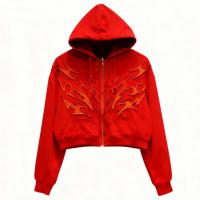 China Custom Patch Embroidery Vintage Distressed Zip up Men's Hoodie Manufacturer 100% Cotton Streetwear Oversized Hoodie for Men for sale