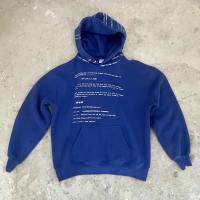 China Custom Sweatshirt Fleece Cotton French Terry Oversized Letter All Over Print Streetwear Unisex Cropped Heavyweight Hoodie Men for sale