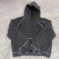 China Heavyweight Vintage Drop Shoulder French Terry Cotton Oem Blank Hoodie Custom Contract Stitch High Quality Hoodie Men Streetwear for sale