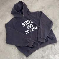 China Manufacturer Custom Vintage Acid Wash 100% Cotton Sweatshirt Hoodie High Quality Distressed Boxy Oversized Hoodie Men Streetwear for sale