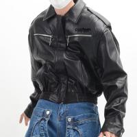 China Hot Selling High Quality Zipper Bikers Men'S Jacket Custom Logo StreetWear Fashion Plus Size Leather Jacket for Man for sale