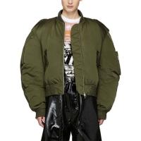 China Oem Custom Logo Winter New Design Mens Cotton Down Puffer Jacket Filled Cropped Pilot Windproof Bomber Jacket for sale
