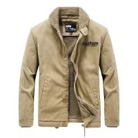 China Wholesale Custom Men'S Jackets Lamb Wool Casual Coats Plus Size Men'S Jackets New Design Winter Warm Outwear Man Jacket Winter for sale