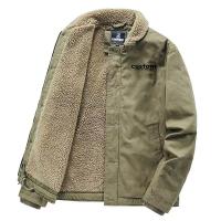 China Wholesale Custom Men'S Jackets Lamb Wool Casual Coats Plus Size Men'S Jackets New Design Winter Warm Outwear Man Jacket Winter for sale