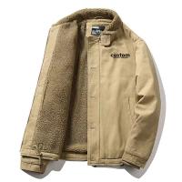 China Wholesale Custom Men'S Jackets Lamb Wool Casual Coats Plus Size Men'S Jackets New Design Winter Warm Outwear Man Jacket Winter for sale