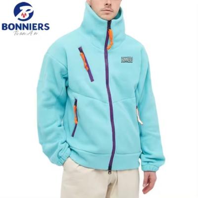 China OEM Fleece Jacket for Men Custom Chenille Chain Embroidery 100% Wool Leather Sleeve Vintage Letterman Hoodies for sale