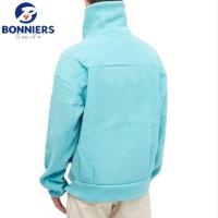 China OEM Fleece Jacket for Men Custom Chenille Chain Embroidery 100% Wool Leather Sleeve Vintage Letterman Hoodies for sale