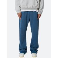 China Clothing Manufacturers Custom Sweat Pants Men's Stacked Flared Pants Blank for Custom Print Distressed Trousers for sale