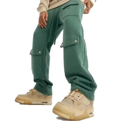 China Custom Baseball Streetwear Heavyweight Baggy Sweatpants Motorcycle Riding Harem Winter Outdoor Flare Sweat Pants for Men for sale