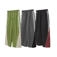 China High Quality Comfort Fabric Custom Plus Size Sport Patchwork Men'S Pants Street Wear Baggy Nylon Pants Men for sale