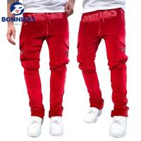 China OEM/ODM Custom Multi-color Logo High Quality Baggy Stacked Pants Joggers Track Pants Mens Cargo Pants for Men Fabric Printed for sale
