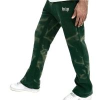 China StreetWear Stacked Flare Sweat Pants for Men Custom Logo Jogger Acid Wash Heavyweight Gradient Acid Wash Mens Baggy Sweatpants for sale