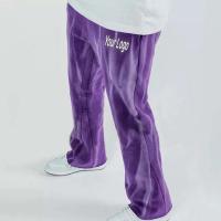 China StreetWear Stacked Flare Sweat Pants for Men Custom Logo Jogger Acid Wash Heavyweight Gradient Acid Wash Mens Baggy Sweatpants for sale