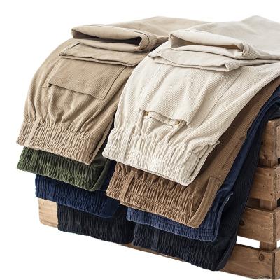China Men's Pure Cotton Straight Leg Casual Trousers Solid Color Athletic Workout Jogger Sports Sweatpants for Spring Autumn Twill for sale