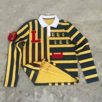 China Custom High Quality Striped Embroidery Lapel Thermal Cotton Rugby Shirts Apparel Manufacturer Joggers Jersey Polo TShirt for Men for sale