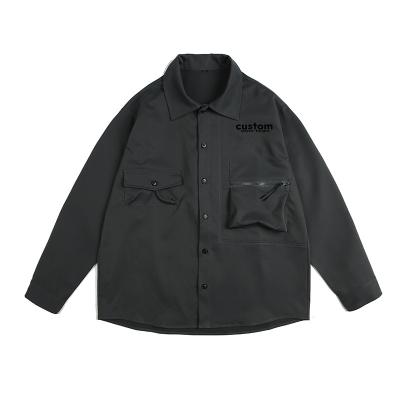 China Men'S Pocket Cargo Shirt Custom High Quality Street Wear Printed Casual Comfortable Fabric Oversized Shirts for Men for sale