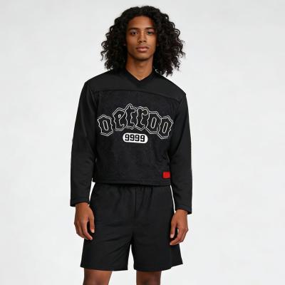 China Wholesale Breathable Quick Dry Sports Long Sleeve Tshirt and Shorts Sets Custom Training Basketball Football Jersey Tracksuit for sale