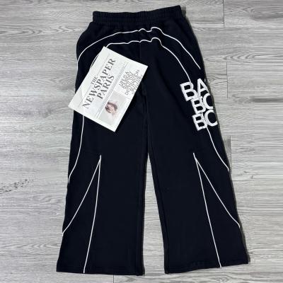 China Manufacturer Custom High Quality 100% Cotton Reflective Stripe Baggy Mens Sweatpants Outdoor Jogger Sweat Casual Pants for Men for sale