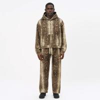 China Wholesale Custom Men's Clothing Snake Printed Streetwear Tracksuit Oversized Baggy Sweatsuit Flared Sweatpants and Hoodie Sets for sale