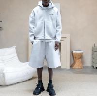 China Hot Selling 2025 High Quality Joggers Oversized Sweatsuit Wholesale Custom Tracksuit 2 Pieces Hoodie Shorts Sets for Men for sale