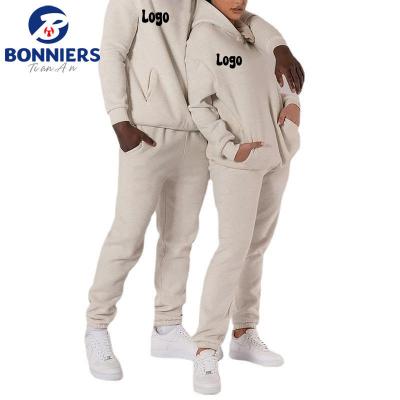 China Oem/Odm High Quality Mens Jogger Track Suit Custom Blank Tracksuit Unisex Sweatpants and Pullover Hoodie Womens Sweatsuit Set for sale