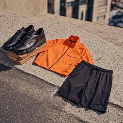 China Custom Logo Streetwear Polyester Shirt Shorts 2 Piece Sets for Men High Quality Summer Jogging T-Shirt and Shorts Set Tracksuit for sale