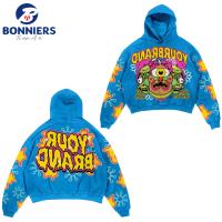 China Manufacturer Streetwear Summer Tracksuit Custom Casual Cotton Digital Print Pullover Hoodie and Shorts Jogging Set for Men for sale
