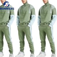 China OEM/ODM Winter Tracksuits New Arrival 1/4 Zip Fitted Unisex Sweatsuits Tracksuit Wholesale Sweat Suit Men for sale