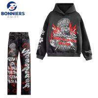 China Design Custom Sweatsuit 2 Pieces Set Blank Hoodie and Trouser Jogging Suits Custom High Quality Sweatsuits Digital Print Adults for sale