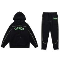 China Custom 100% Cotton Y2k Blank School Uniform Set Tech Fleece Football Soccer Polo Retro Man Hoodie Sportswear Tracksuit for sale