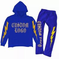 China Custom  Fleece Full Zip Tracksuit Hoodie Jogger Two Piece Jogging Tracksuit Set Men Logo Sport Wear Polyester Tech Sweat Suits for sale