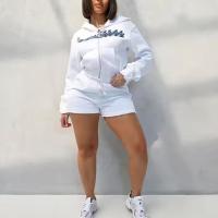 China Custom Puff Print Logo Jogging Women'S 2 Piece Short Sets Y2k Summer Sweatsuit Manufacturer Cotton Two Tracksuits for Women for sale