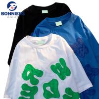 China High Quality Organic Cotton Sweatshirts Custom Printed Stickers 3d  Unisex Street Wear T-shirts for sale