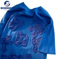 China High Quality Organic Cotton Sweatshirts Custom Printed Stickers 3d  Unisex Street Wear T-shirts for sale
