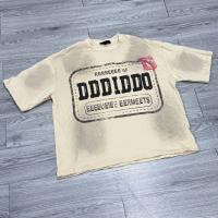 China Manufacturer Custom Heavyweight Rhinestone Oversized Men's T-shirts Printed Plus Size Short Sleeve Summer Acid Wash Plain Tshirt for sale