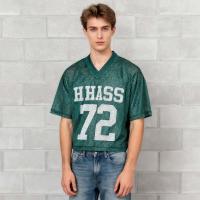 China Custom High Quality Mesh Sport Jersey Tshirt Manufacturer Oversized Baseball Print V-Neck Retro Cropped Boxy Men'S T-Shirt for sale
