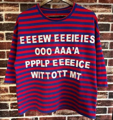 China Factory Custom Oversized Graphic Heavyweight Sport Tshirt Streetwear Printed Men Cotton T-Shirt With Stripes for sale