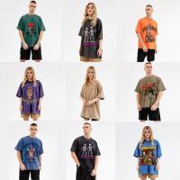 China Wholesale Custom Printed T Shirt for Men Cotton Plain Oversize Acid Wash Boxy Summer Blank T-Shirt for sale