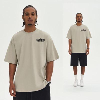 China Wholesale Custom Logo Puff Print T Shirt Fashion Men T Shirt 100% Cotton Printing Plain Oversized Tshirt for sale