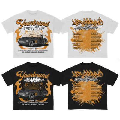 China Hip Hop Street Wear Men'S T-shirt Custom Logo Printed Oversized 300 Gsm Cotton High Quality Wholesale T Shirts for Men for sale