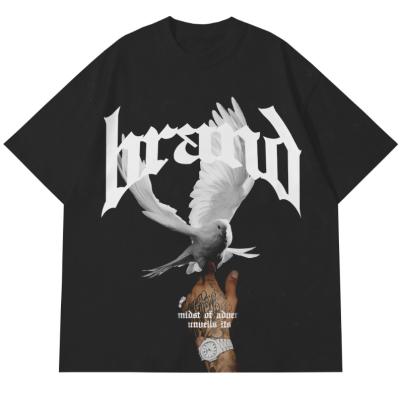China Dongguan Manufacturer Wholesale High Quality 100% Cotton T-Shirt Custom Digital Printed Casual Plus Size Graphic Men'S T Shirts for sale
