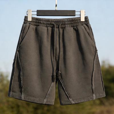 China Manufacturer Wholesale Men's Sports Shorts Custom Oversized Running Summer Vintage Acid Wash 100% Cotton Casual Outfits for sale